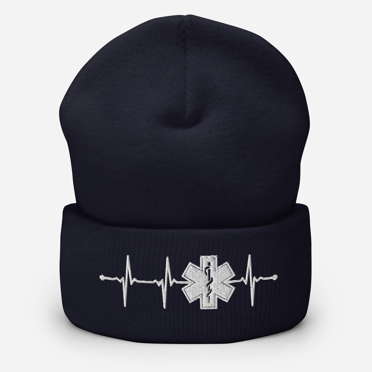 Heartbeat Pulse EMT Paramedic Cuffed Beanie - After The Call